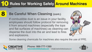 10 Rules for Working Safely Around Machines | PDF