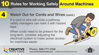 10 Rules for Working Safely Around Machines | PDF