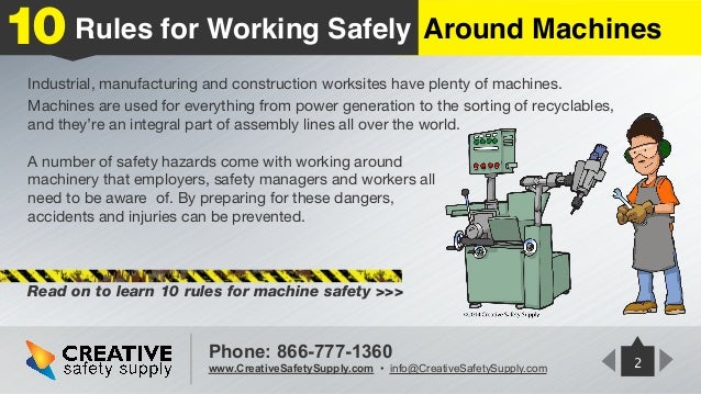 10 Rules for Working Safely Around Machines