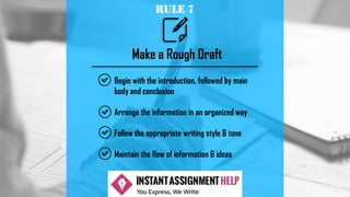 10 rules of assignment writing | PPT