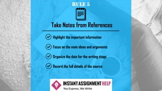 10 rules of assignment writing | PPT