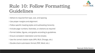 10 Effective Rules of Assignment Writing PPT | PDF
