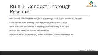 10 Effective Rules of Assignment Writing PPT | PDF