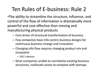 10 rules of e-business | PPTX
