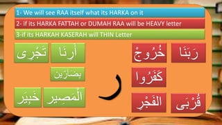 10 Rules of Upper and Lower letters ( Heavy - Light ) tajweed ...