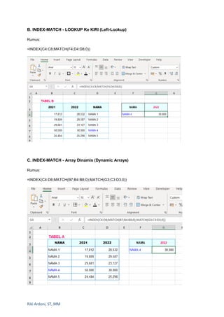 10 VLOOKUP Alternative Formulas in Excel | DOCX