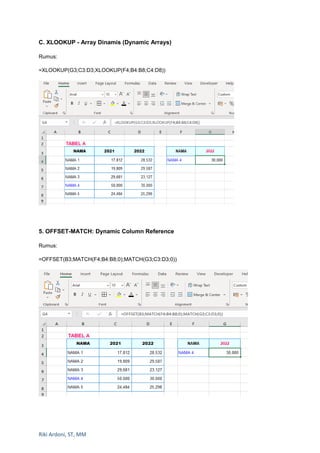 10 VLOOKUP Alternative Formulas in Excel | DOCX
