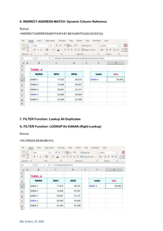 10 VLOOKUP Alternative Formulas in Excel | DOCX