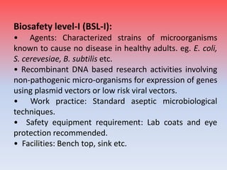 10 safety guidelines for recombinant dna research | PDF