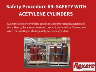 10 Safety Procedures in Acetylene Manufacturing Plants | PDF
