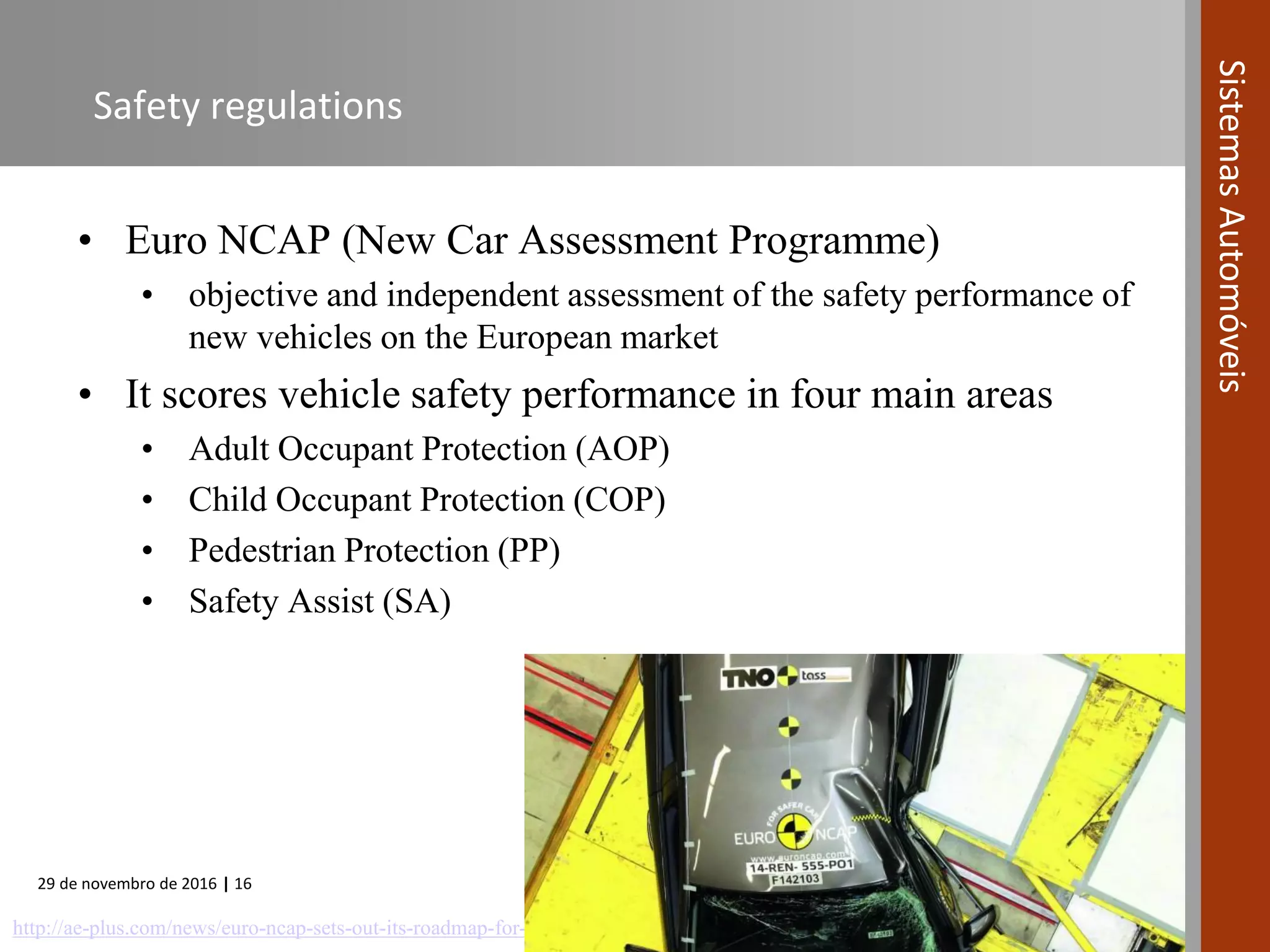 Automotive Systems course (Module 10) - Active and Passive Safety ...