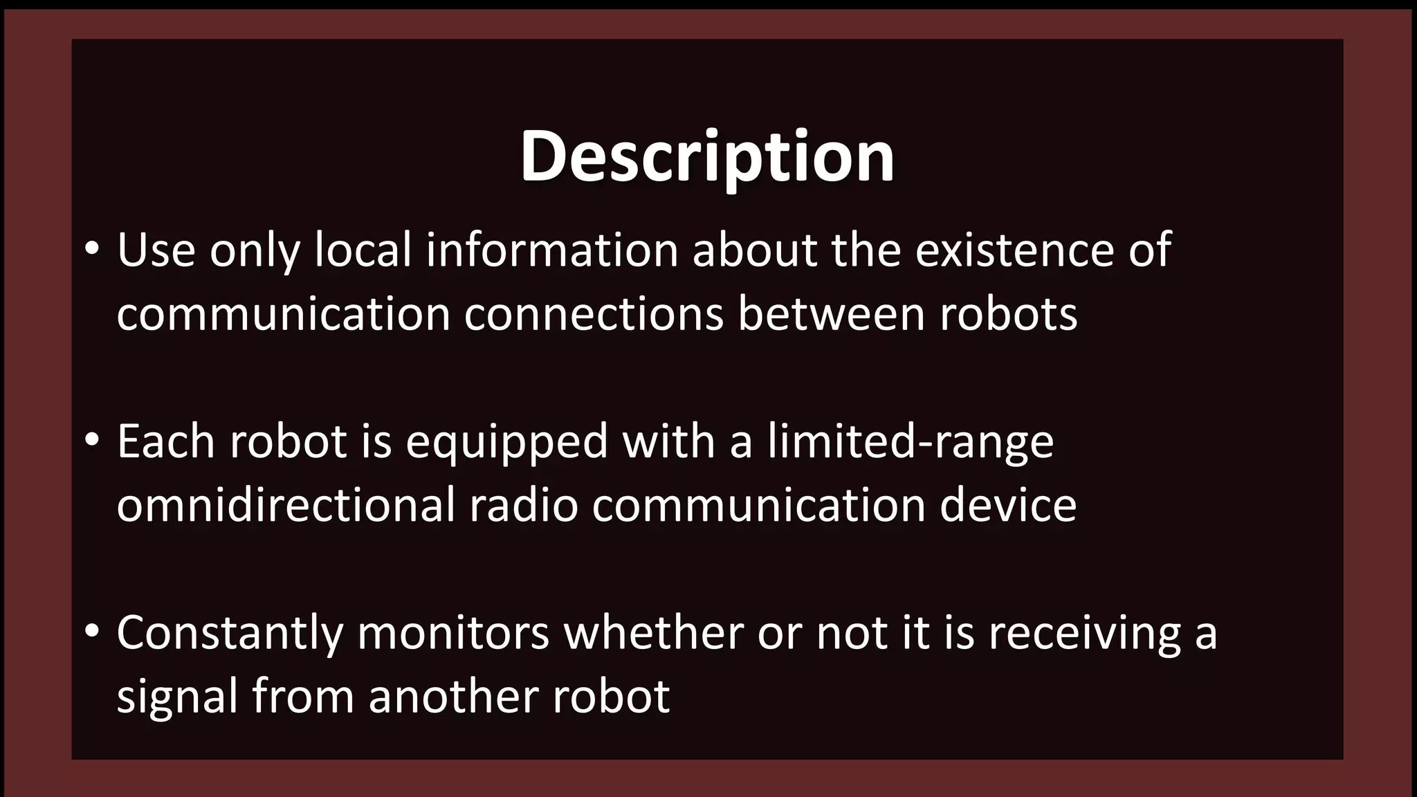 Aggregation And Swarm Taxis In Swarm Robotics Ppt