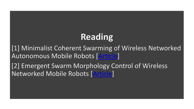 Aggregation And Swarm Taxis In Swarm Robotics Ppt