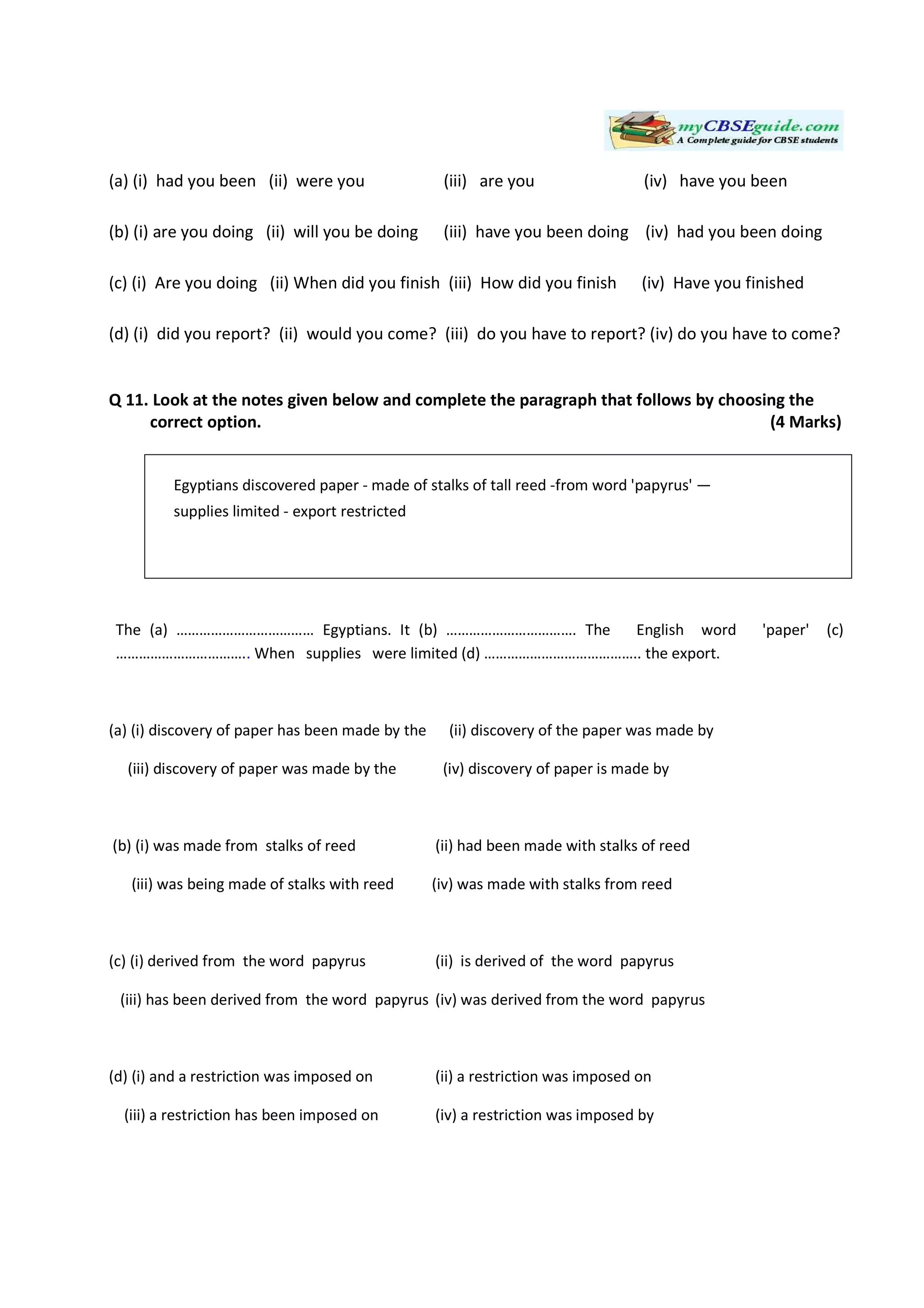 10 sample paper_term1_english_a | PDF | Games and Puzzles | Hobbies ...