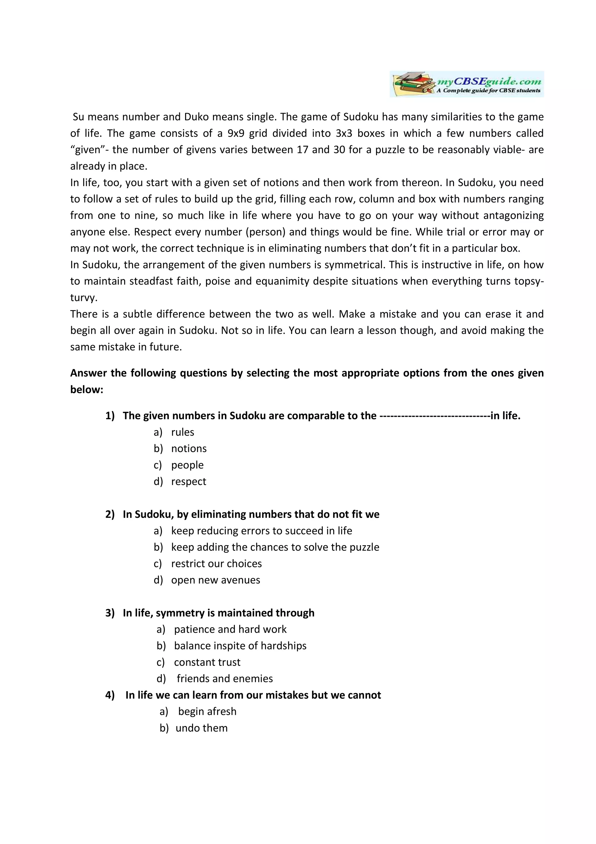 10 sample paper_term1_english_a | PDF | Games and Puzzles | Hobbies ...