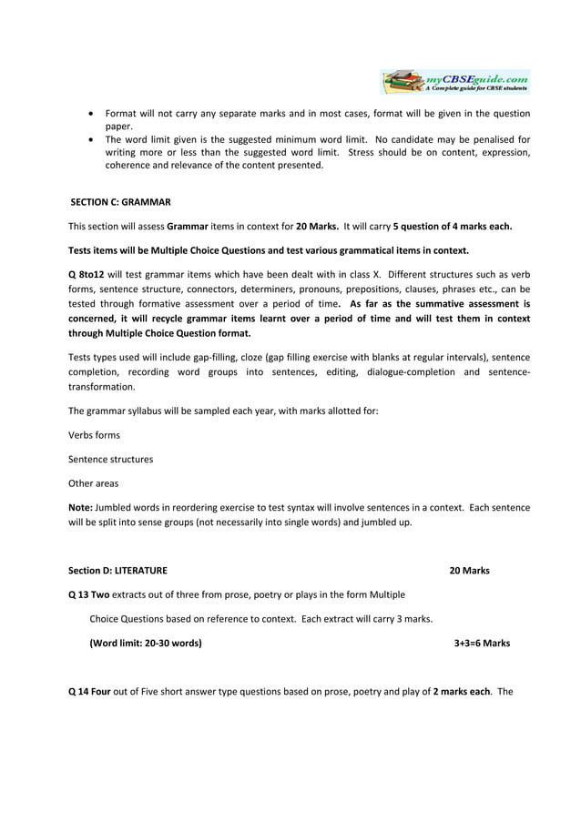 10 sample paper_term1_english_a | PDF | Games and Puzzles | Hobbies & Interests