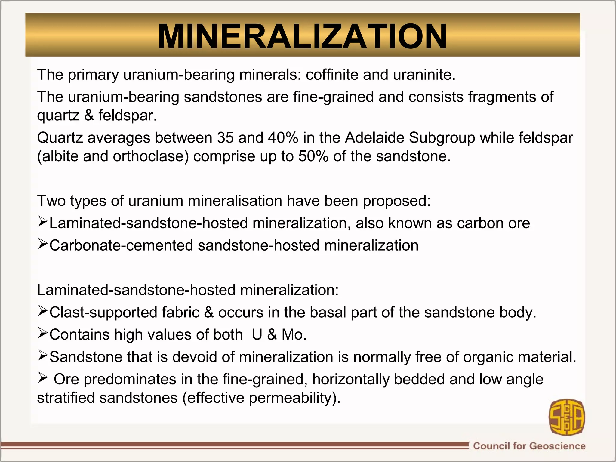 10 sandstone hosted uranium-south africa | PPT
