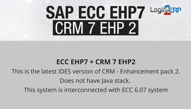 SAP ECC EHP7 CRM 7 EHP 2 Remote Access | PDF