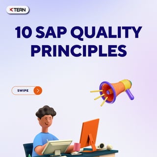 10 SAP QUALITY PRINCIPLES | PDF