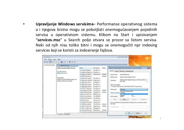 10 savjeta za optimizaciju windows 7 operativnog sistema 10 savjeta za optimizaciju windows 7 operativnog sistema