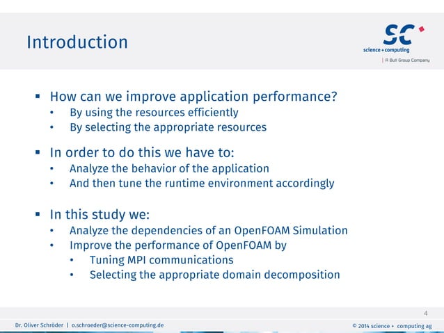 Runtime Performance Optimizations For An Openfoam Simulation Ppt
