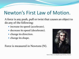 Objects in motion - 04 Newton's Laws of Motion | PPTX | Physics | Science