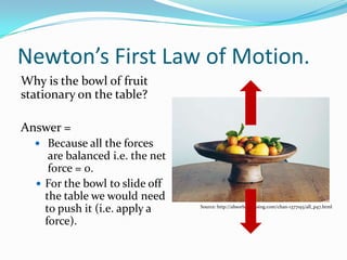 Objects in motion - 04 Newton's Laws of Motion | PPTX | Physics | Science