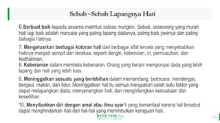 10 sebab lapang dada | PPTX