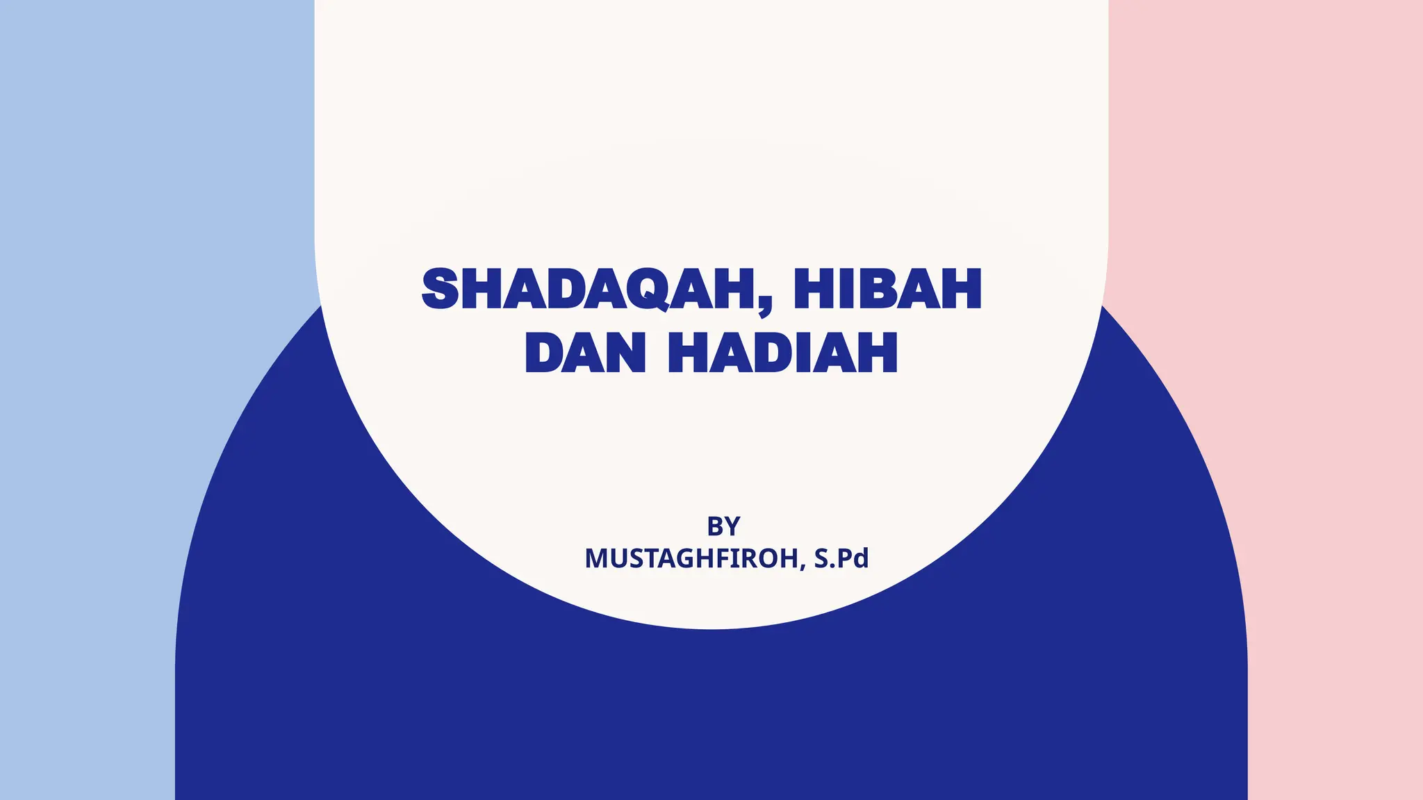 PPT (POWER POINT ) SEDEKAH, HIBAH, dan HADIAH KELAS VIII MADRASAH TSNAWIYAH.pptx