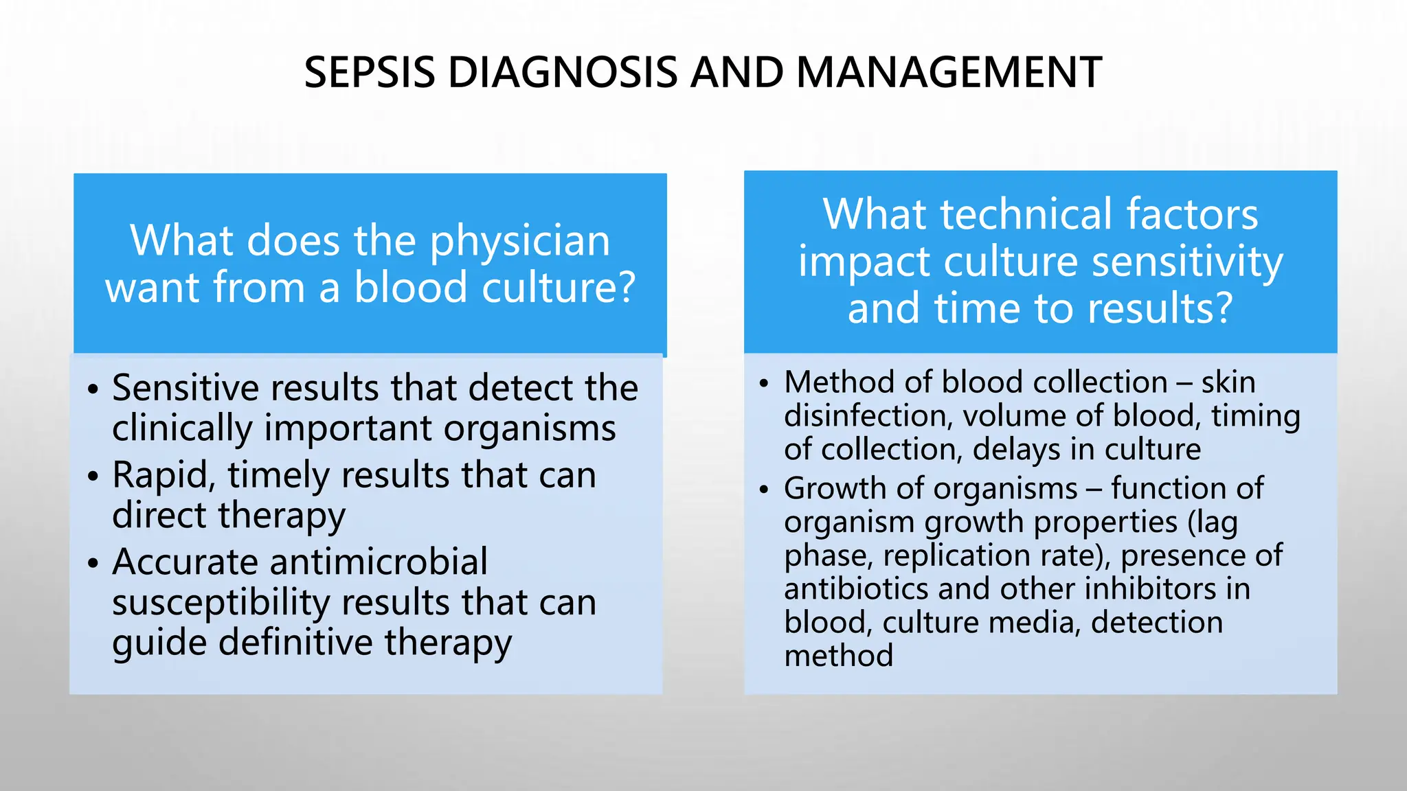 Blood culture role in sepsis and it's management | PPTX