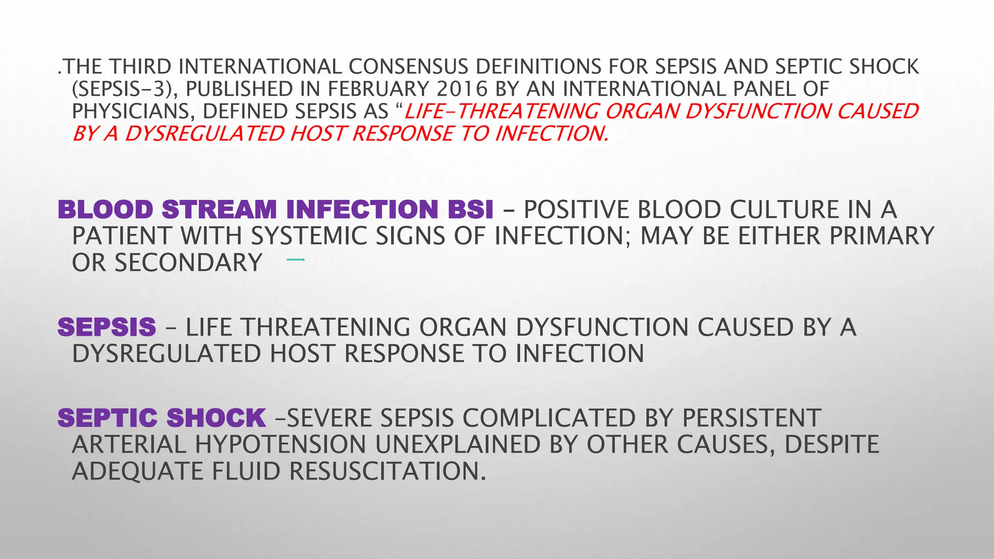 Blood culture role in sepsis and it's management | PPTX