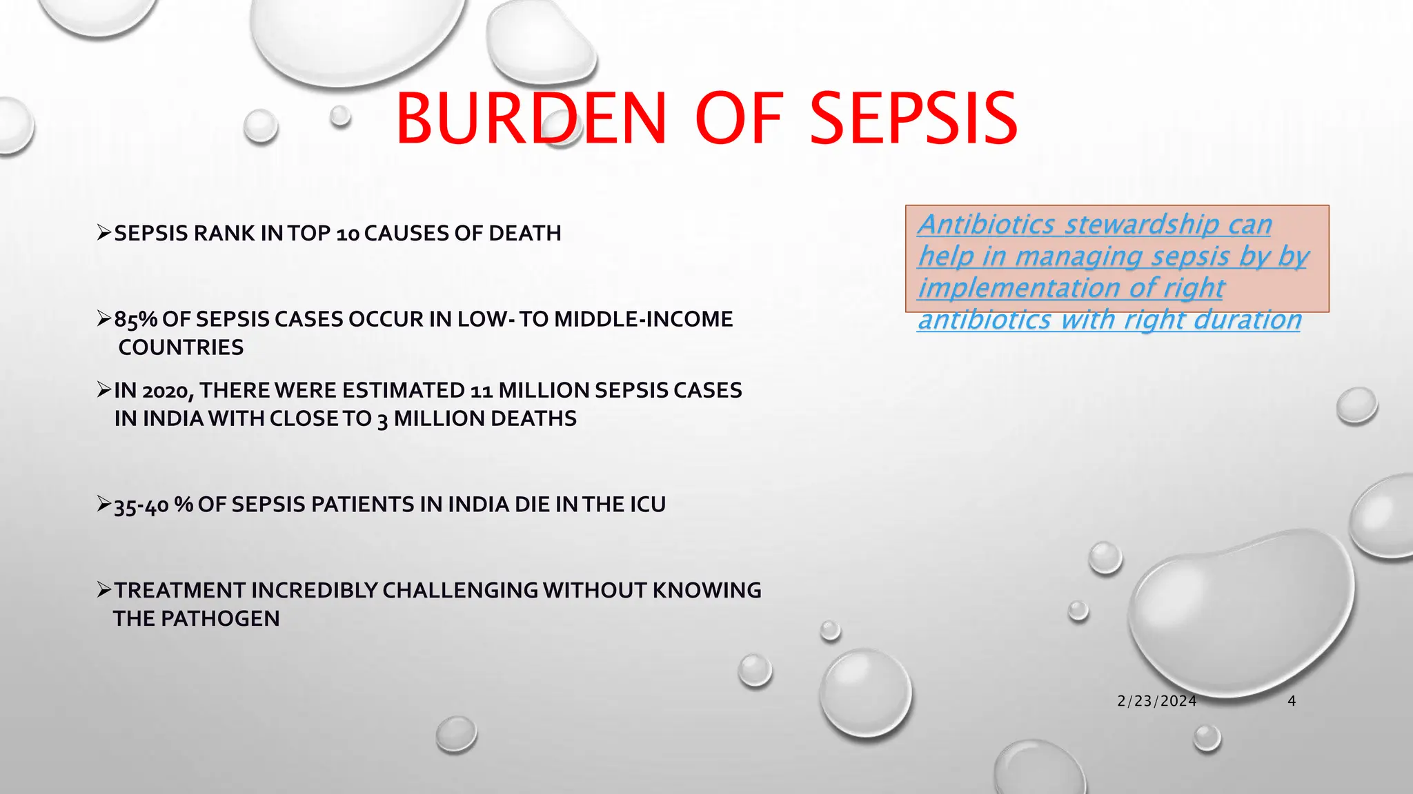 Blood culture role in sepsis and it's management | PPTX
