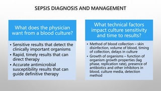 Blood culture role in sepsis and it's management | PPTX