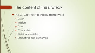 a continetal strategy and an action plan | PPT