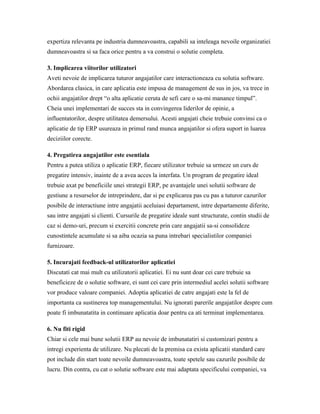 10 sfaturi pentru o implementare de succes | PDF
