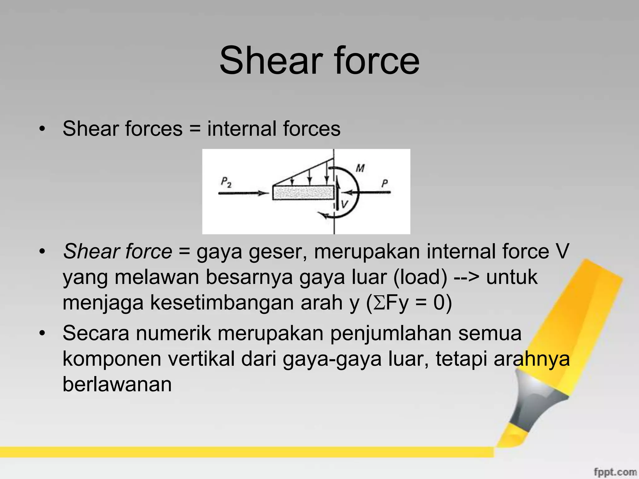 [10] shear force diagram & bending moment diagram | PPTX