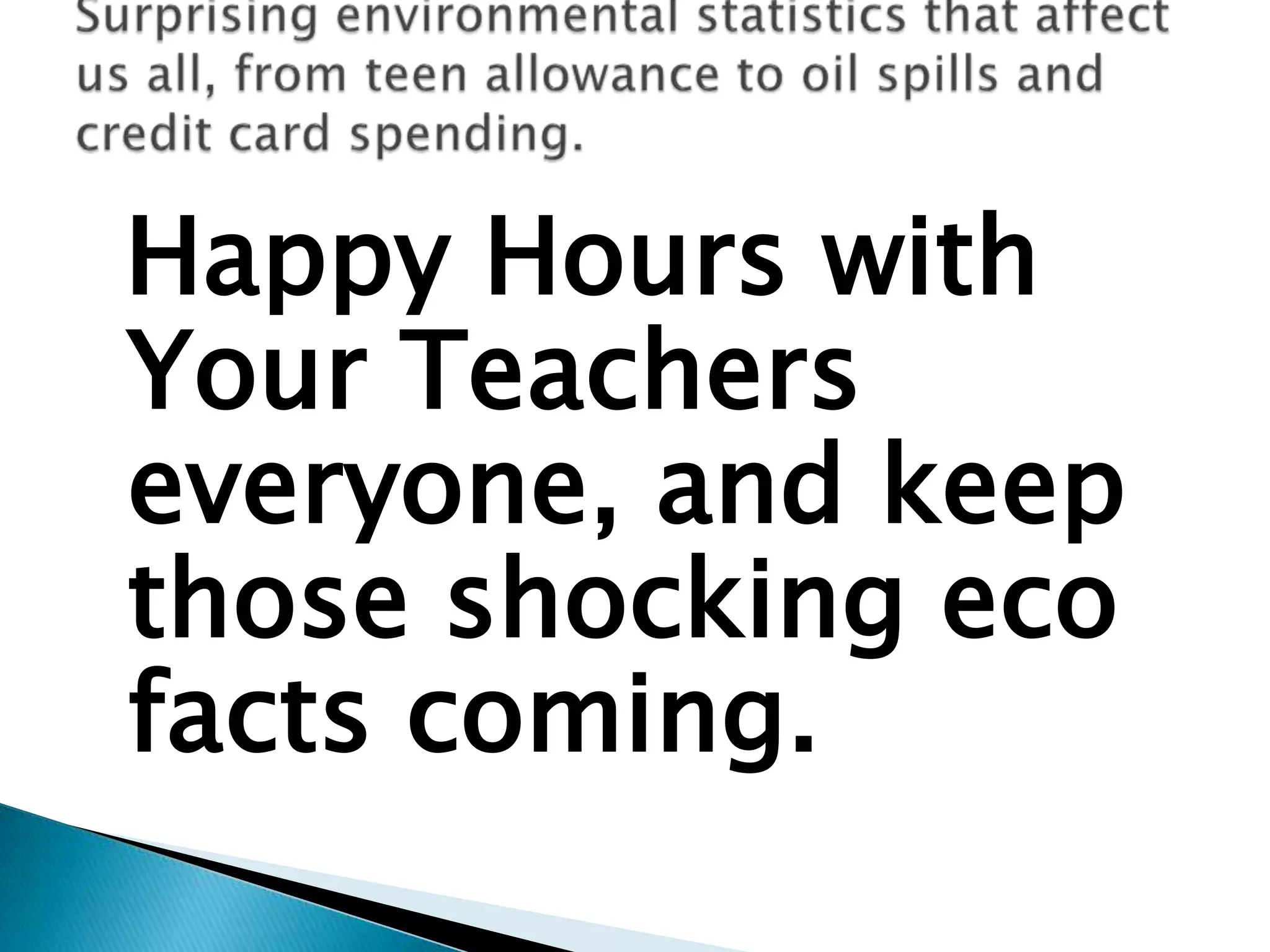 10 shocking facts about our world | PPT