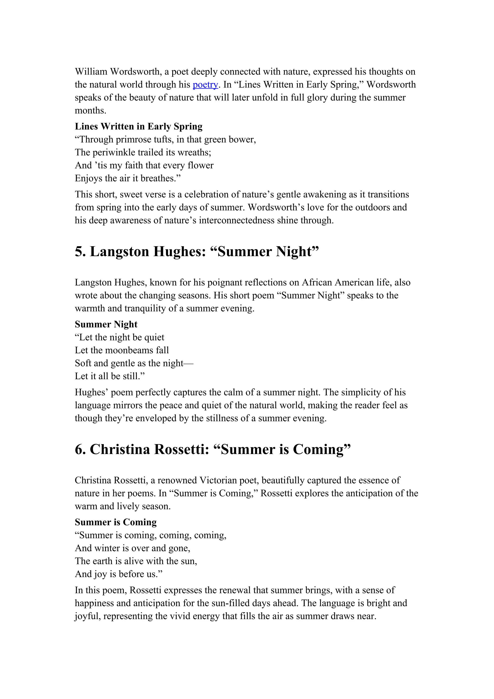 10 Short Summer Poems by Famous Poets.docx