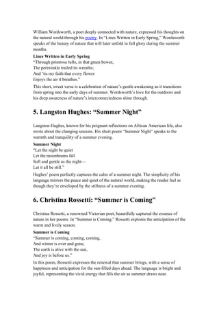 10 Short Summer Poems by Famous Poets.docx