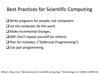 Reproducibility: 10 Simple Rules | PPT