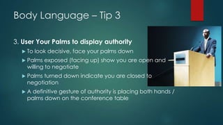 10 simple yet powerful body language tips | PPT