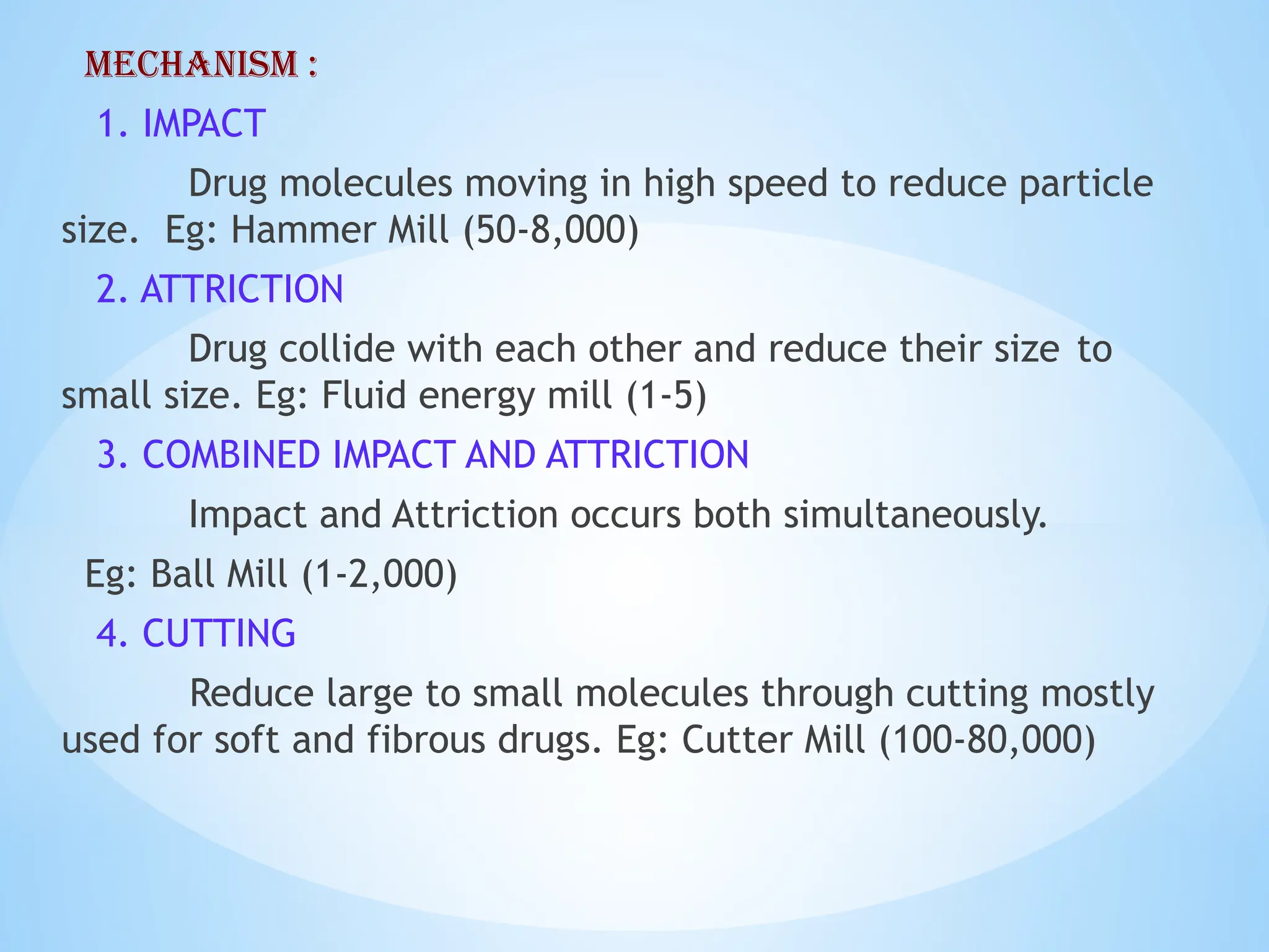 SIZE REDUCTION, PHARMACEUTICAL ENGINEERING | PPTX