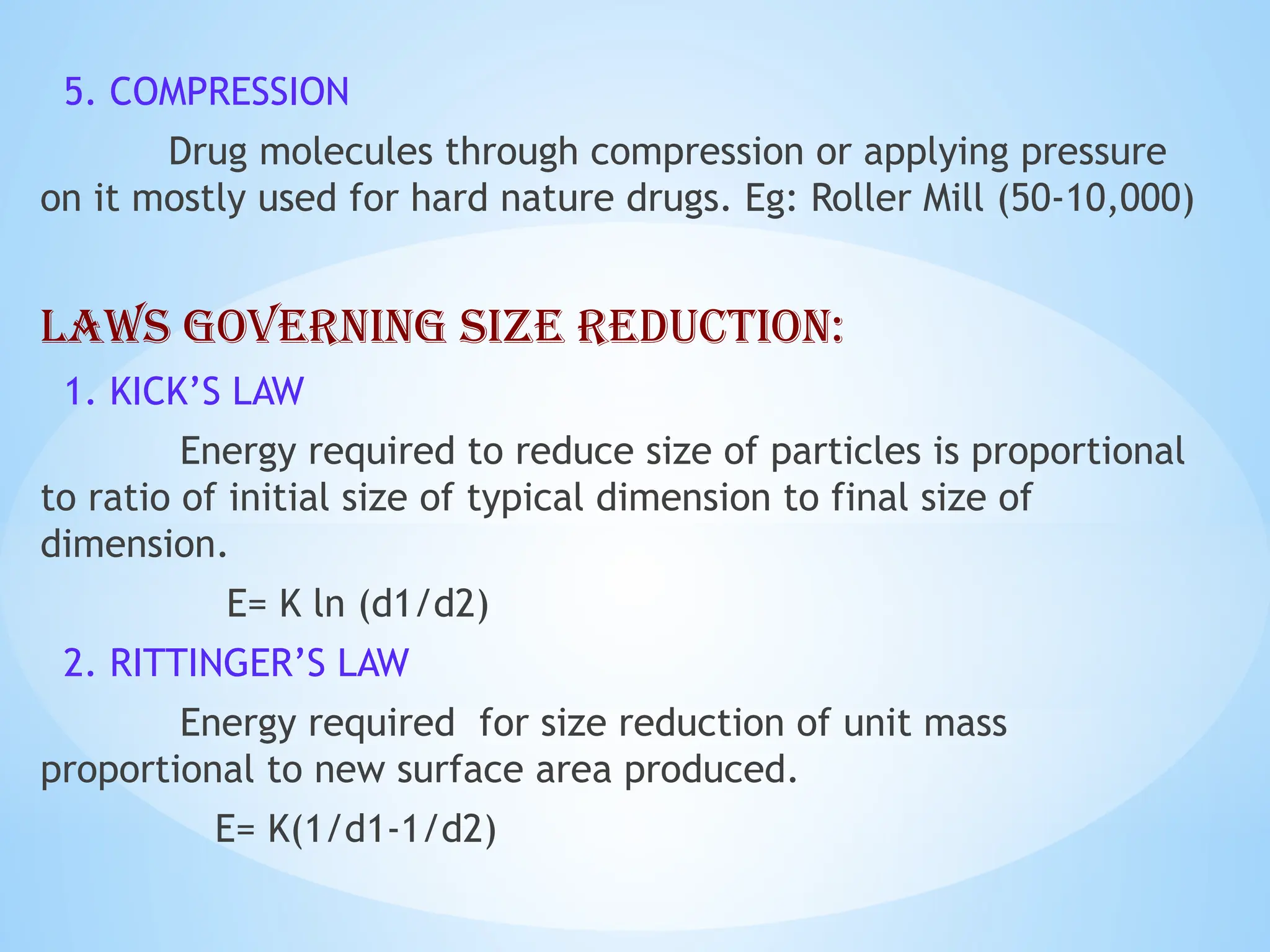 SIZE REDUCTION, PHARMACEUTICAL ENGINEERING | PPTX