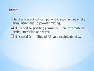 SIZE REDUCTION, PHARMACEUTICAL ENGINEERING | PPTX