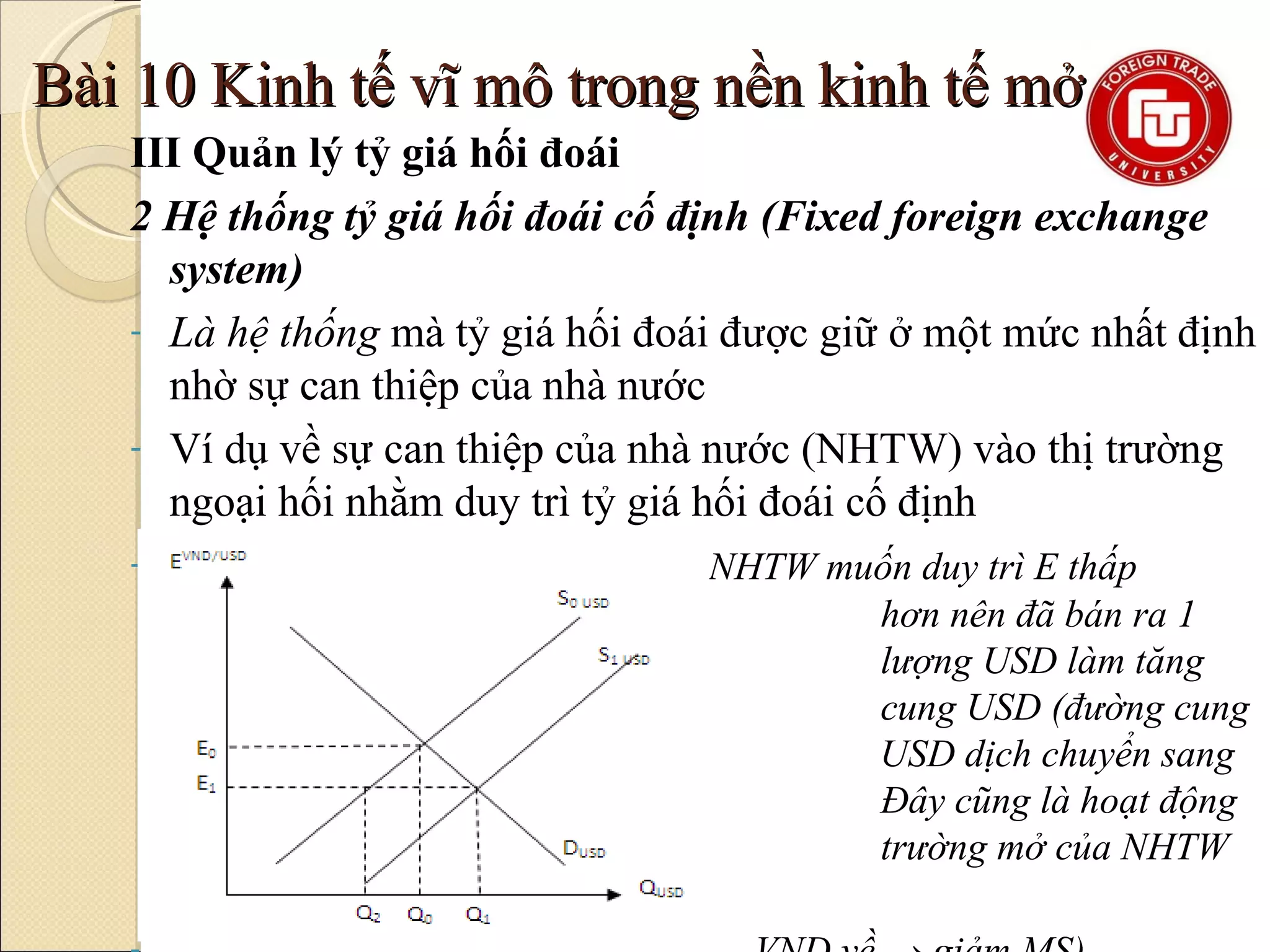 Kinh tế vĩ mô trong nền kinh tế mở | PPT