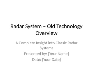 10_Slide_Radar_System_Diagram_Colored.pptx