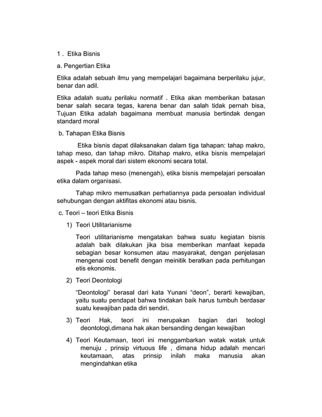 10,sm, salam imam taifur, hapzi ali, business ethics, csr, risk, universitas mercu buana, 2018 | PDF