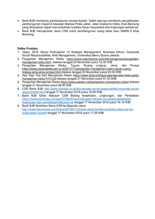 10, SM, Sukrasno, Hapzi Ali, Business Ethics, CSR, Risk Management, Universitas Mercu Buana ...