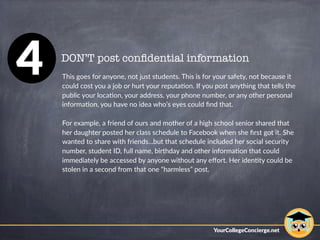 10 Social Media Do's and Don'ts for High School Students | PDF