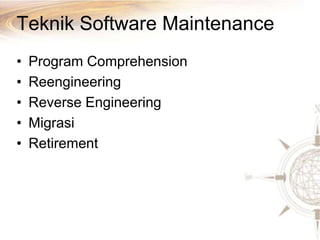 10 Software Maintenance | PPT